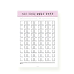 100 Book Challenge Printable – mrsneat