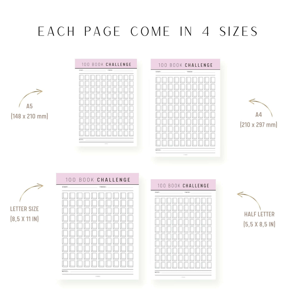 100 Book Challenge Printable – mrsneat