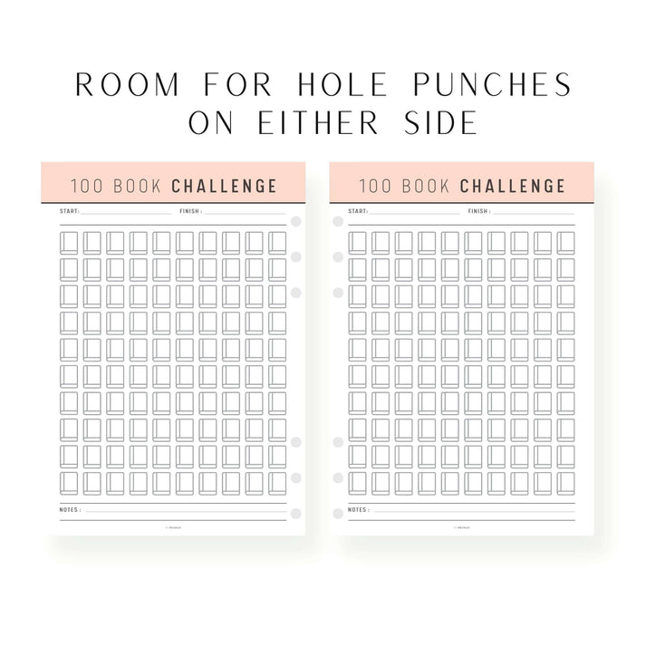 100 Book Challenge Printable – mrsneat