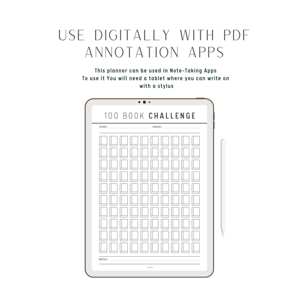 100 Book Challenge Printable – mrsneat