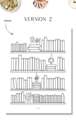 Bookshelf Reading Tracker Printable - 100 Books – mrsneat