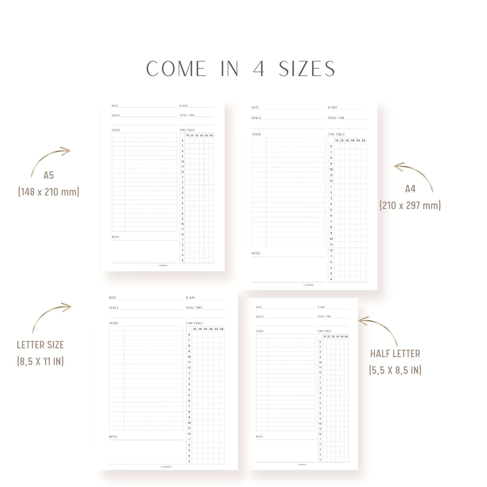 10 Minutes Daily Planner Template – mrsneat