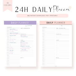 24 Hour Daily Schedule Template – mrsneat