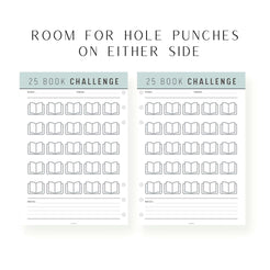 25 Book Challenge Printable – mrsneat