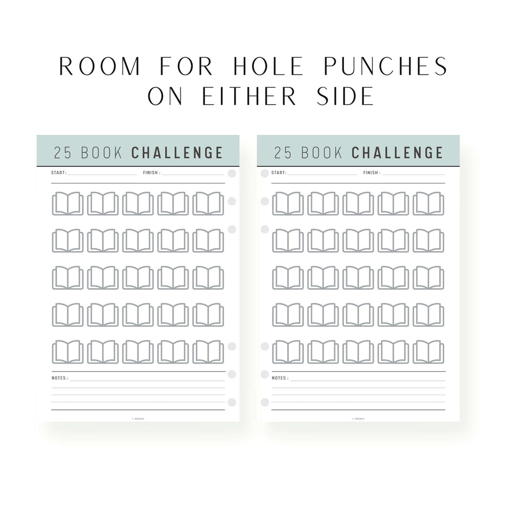 25 Book Challenge Printable – mrsneat