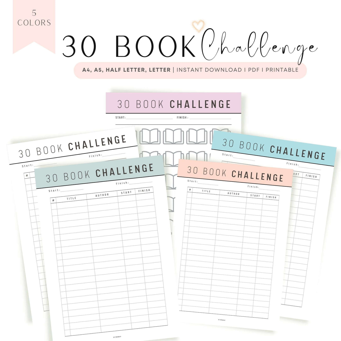 30 Book Challenge Pdf - M233 – mrsneat