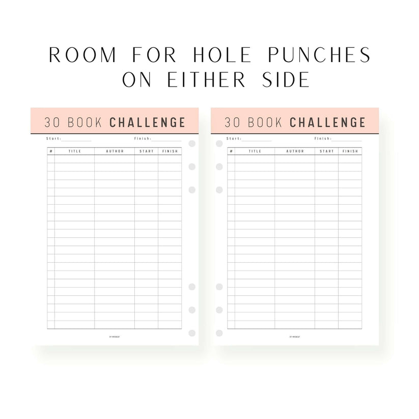 30 Book Challenge Pdf - M233 – mrsneat