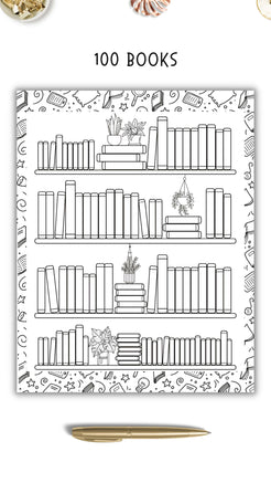 50 & 100 Bookshelf Reading Tracker – mrsneat