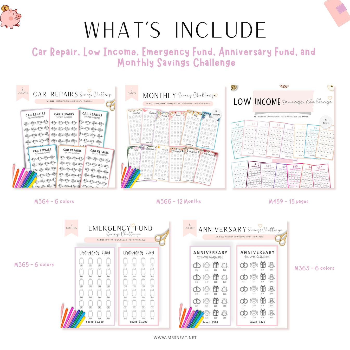 Ultimate Bundle Mini Savings Challenge - M562 – mrsneat