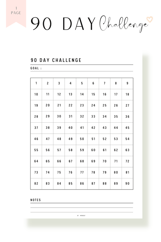 Habit Challenge Printable Bundle – mrsneat