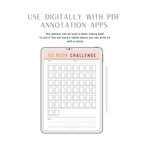 50 Book Reading Challenge Printable – mrsneat
