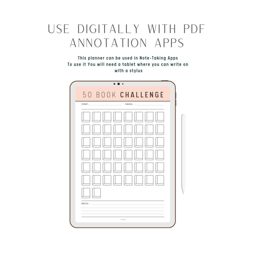 50 Book Reading Challenge Printable – mrsneat