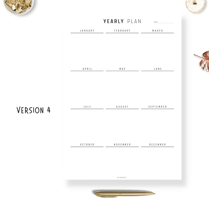 the Ultimate Yearly Goal Planner Printable – mrsneat