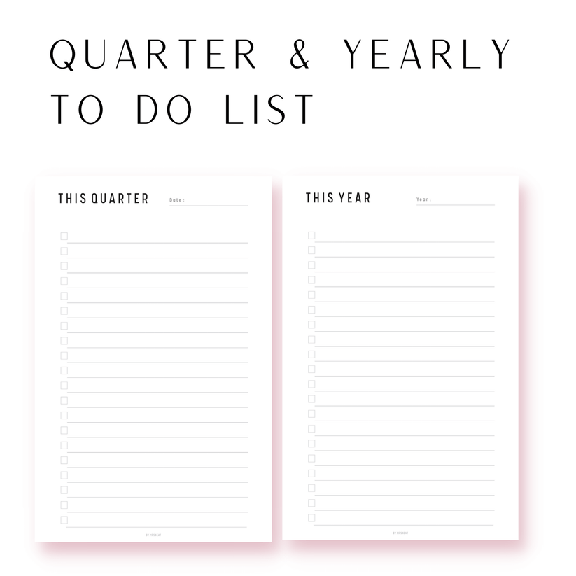 To Do List Planner Printable Bundle – mrsneat
