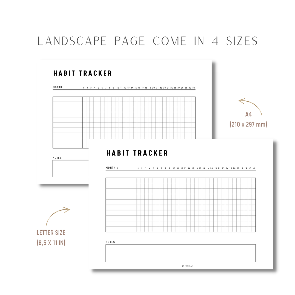Ultimate Habit Tracker Bundle - M187 – mrsneat