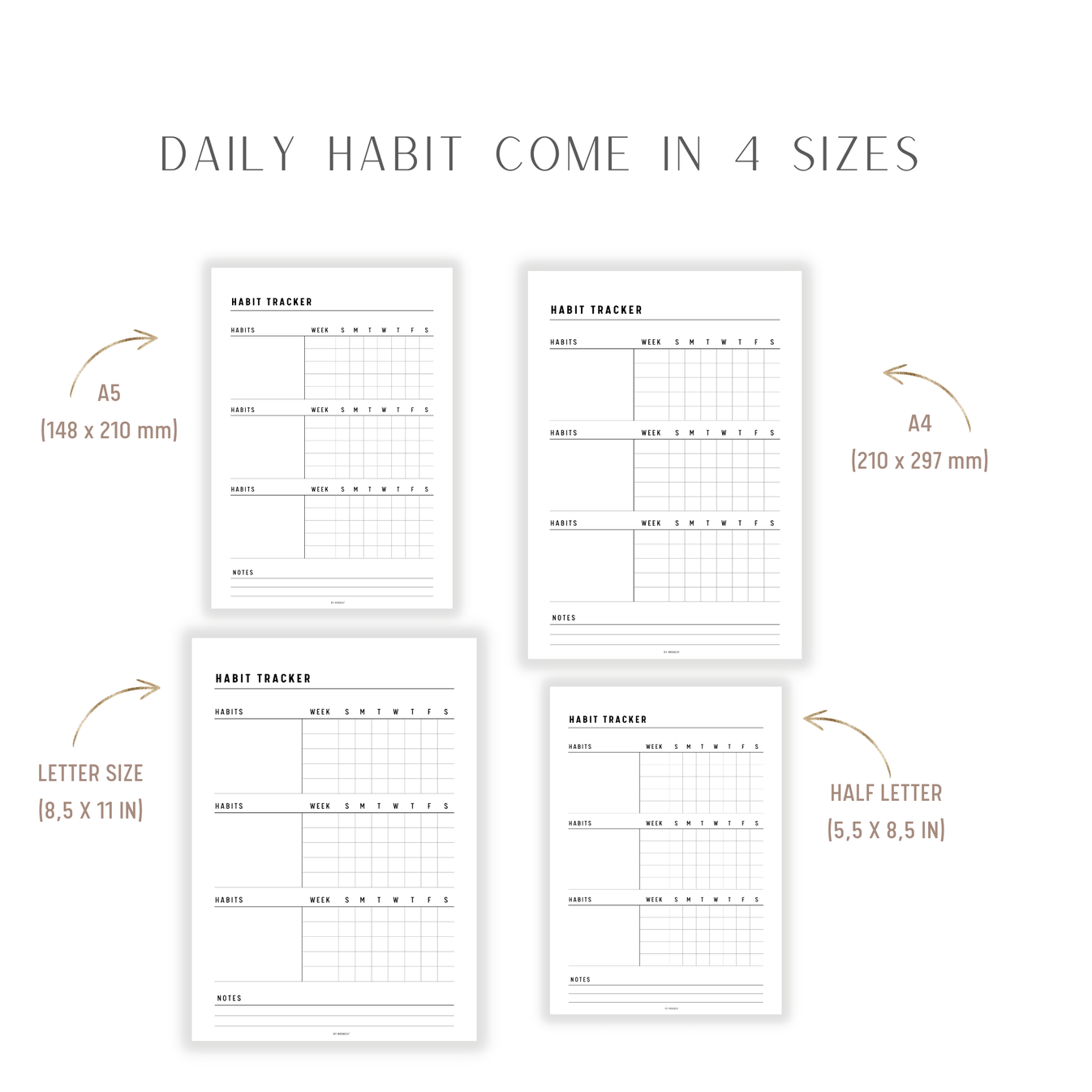 Ultimate Habit Tracker Bundle - M187 – mrsneat