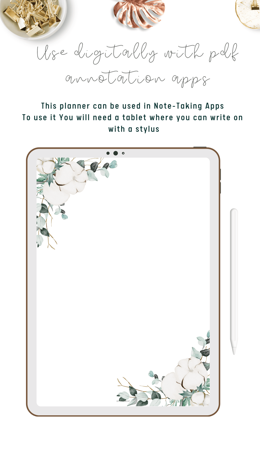 FILLABLE Floral Printable Stationery: Lined & Unlined Paper (PDF) - M1 ...