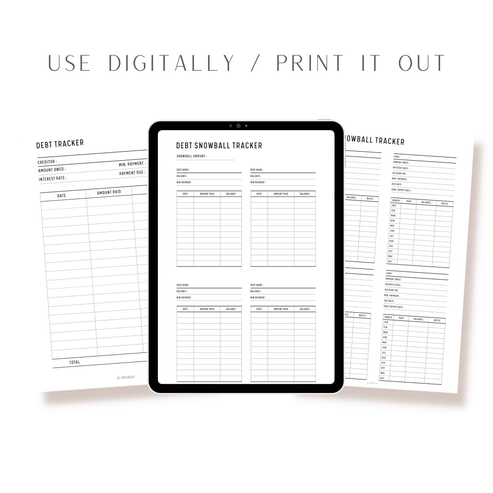 Debt Printable Bundle - M186 – mrsneat