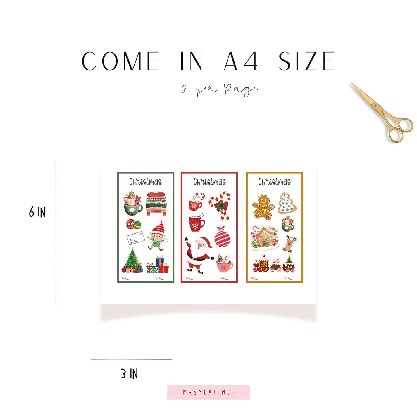 Christmas Savings Challenge Printable – mrsneat