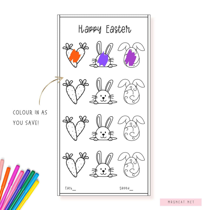 A6 Easter Saving Challenge Printable – mrsneat