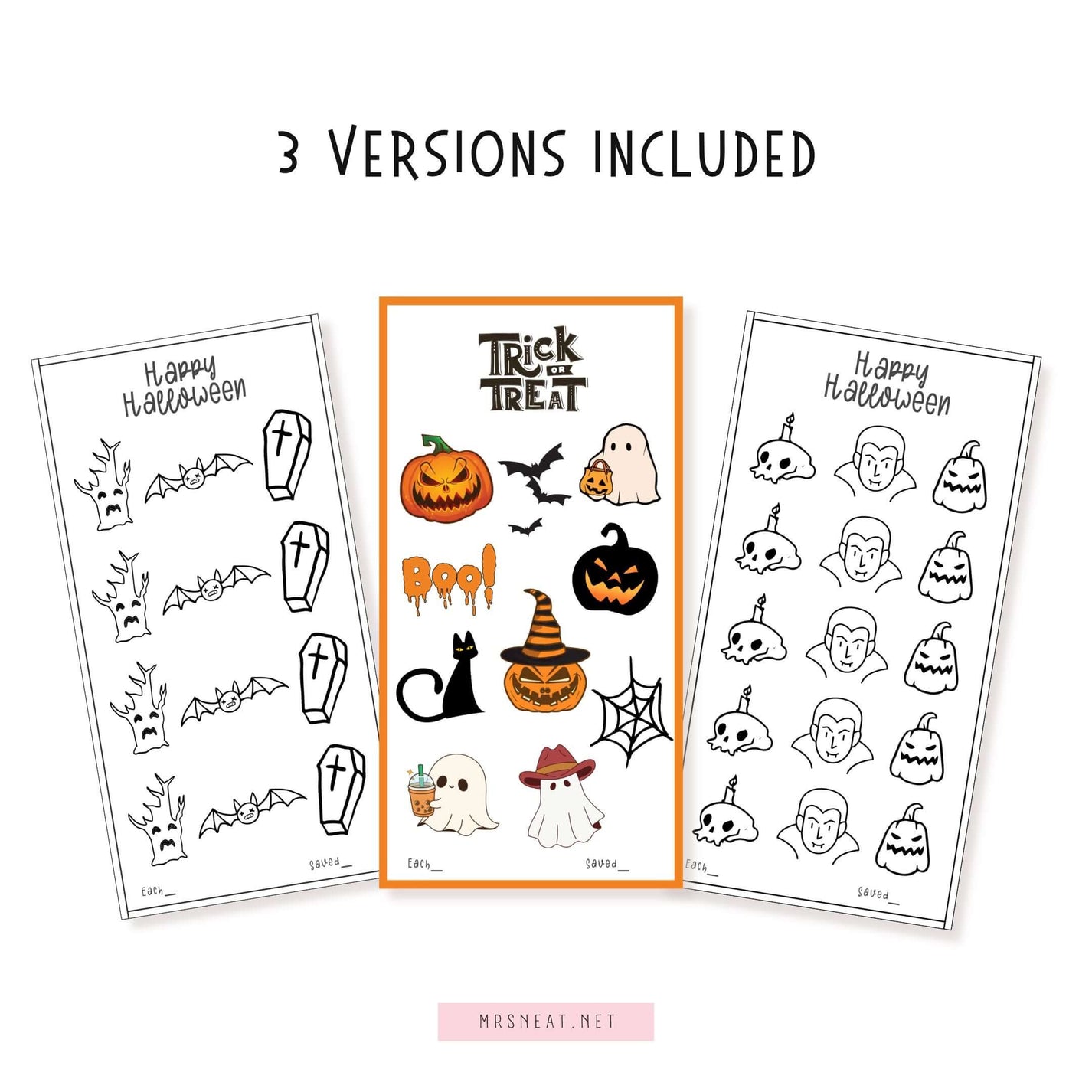 Halloween Savings Challenge PDF – mrsneat