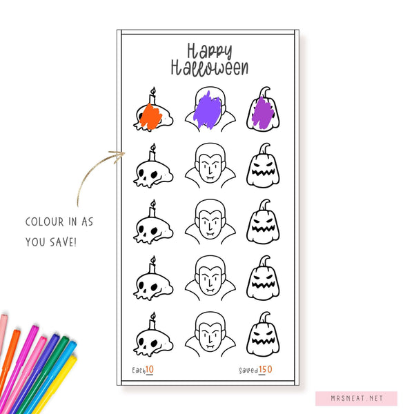 Halloween Savings Challenge PDF – mrsneat