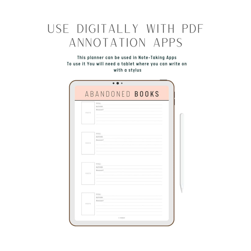 Abandoned Books Template Pdf - M228 – mrsneat