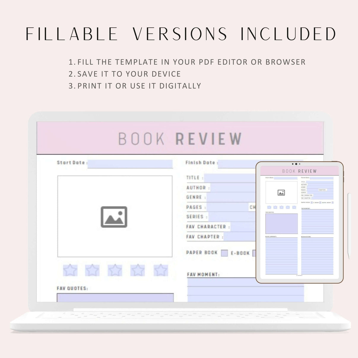 Free Book Review Template – mrsneat