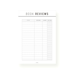 Book Reviews Template – mrsneat