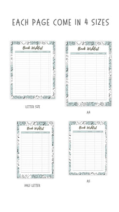 Colorful Book Wishlist Template Printable - M422 – mrsneat