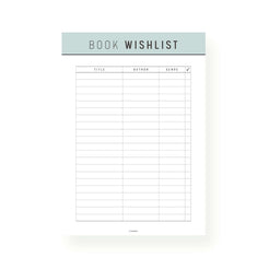 Book Wish List Printable – mrsneat