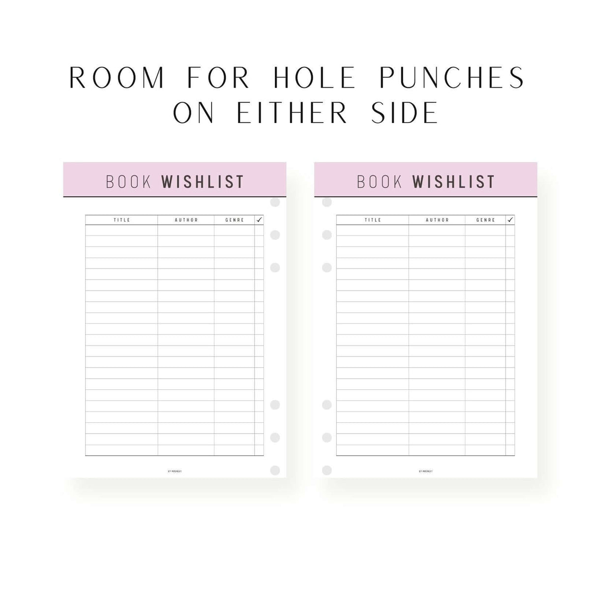 Book Wish List Printable – mrsneat