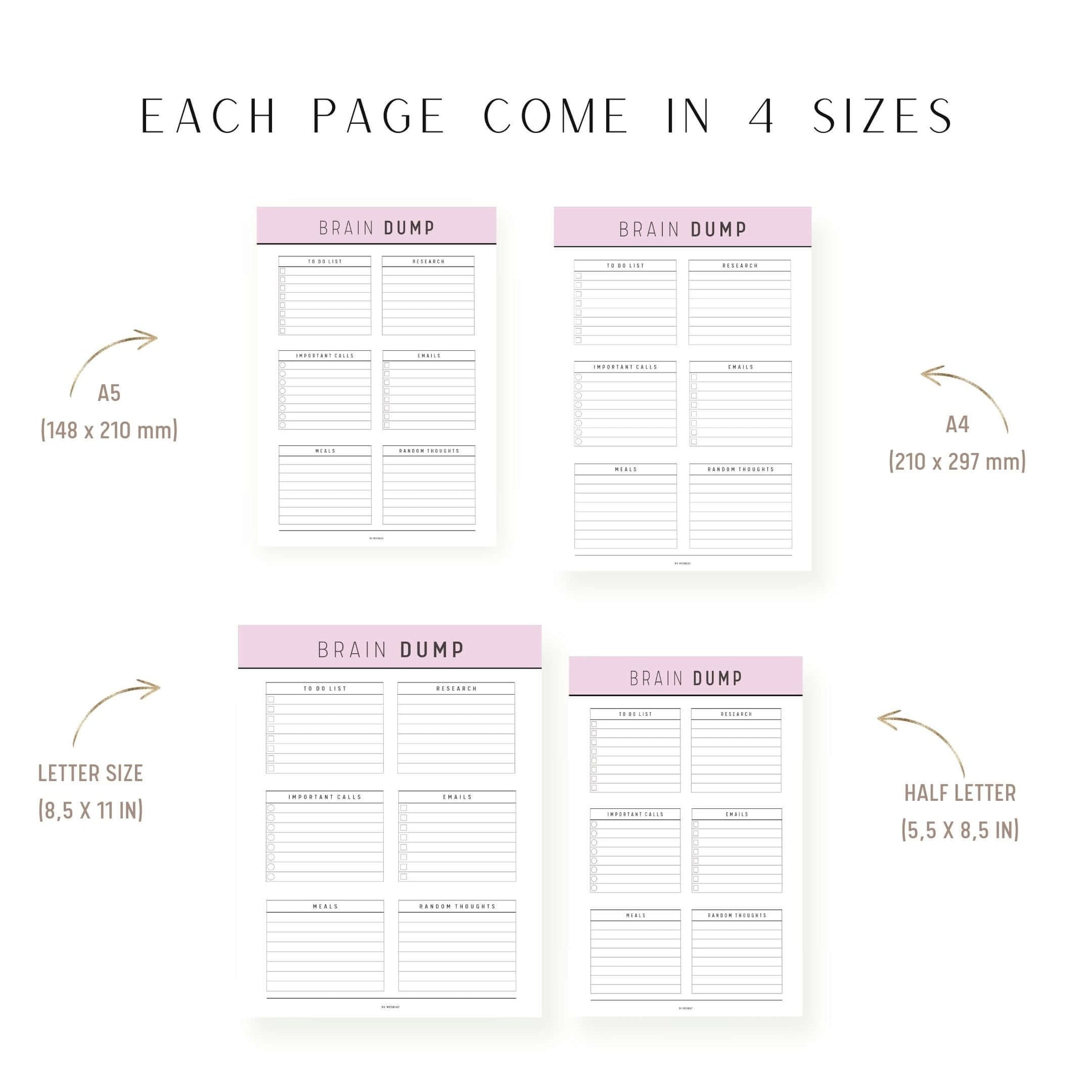 Brain Dump Page – mrsneat