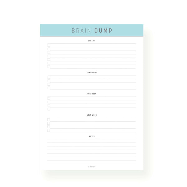 Brain Dump Template – mrsneat