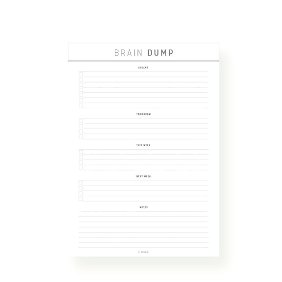 Brain Dump Template – mrsneat