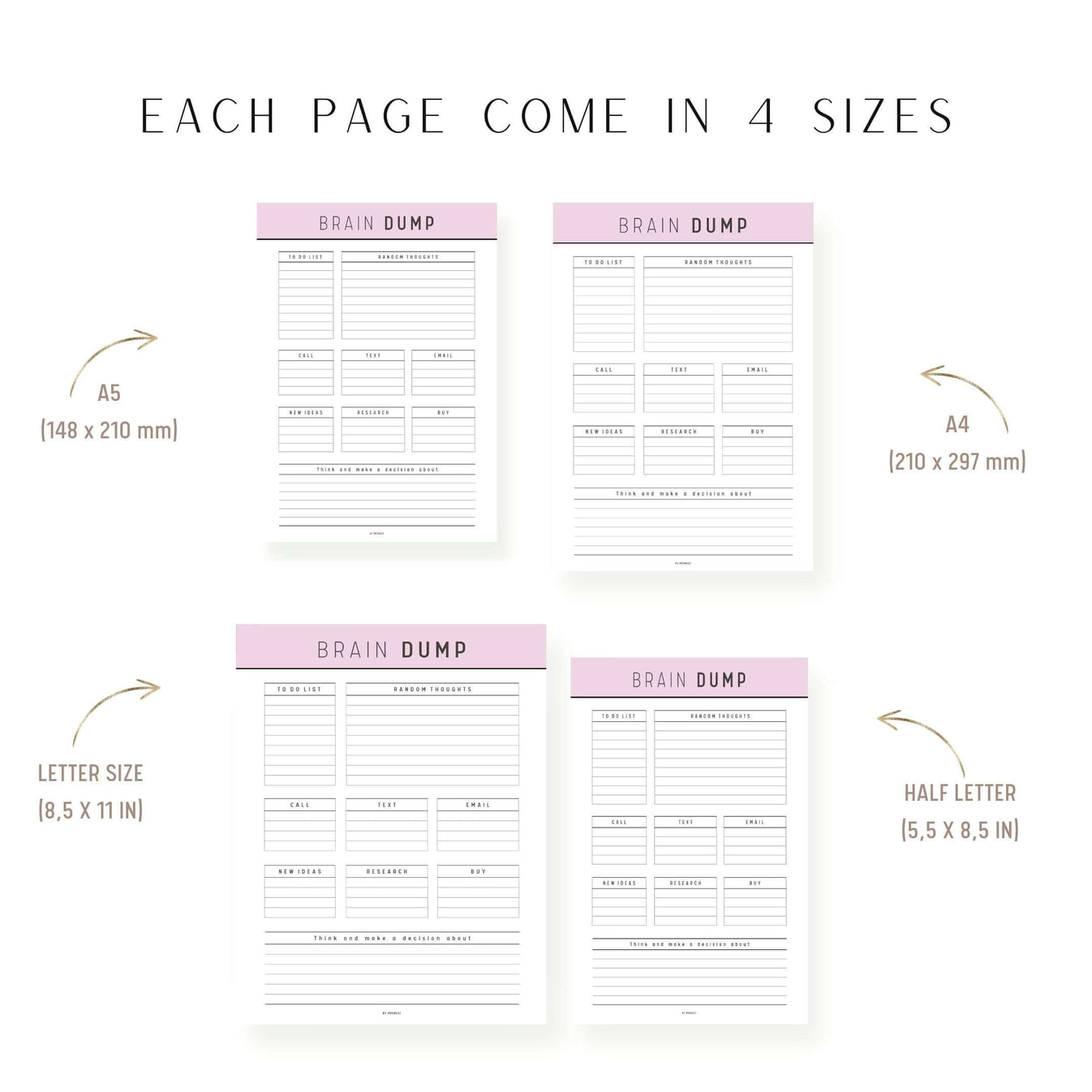 Brain Dump Printable – mrsneat