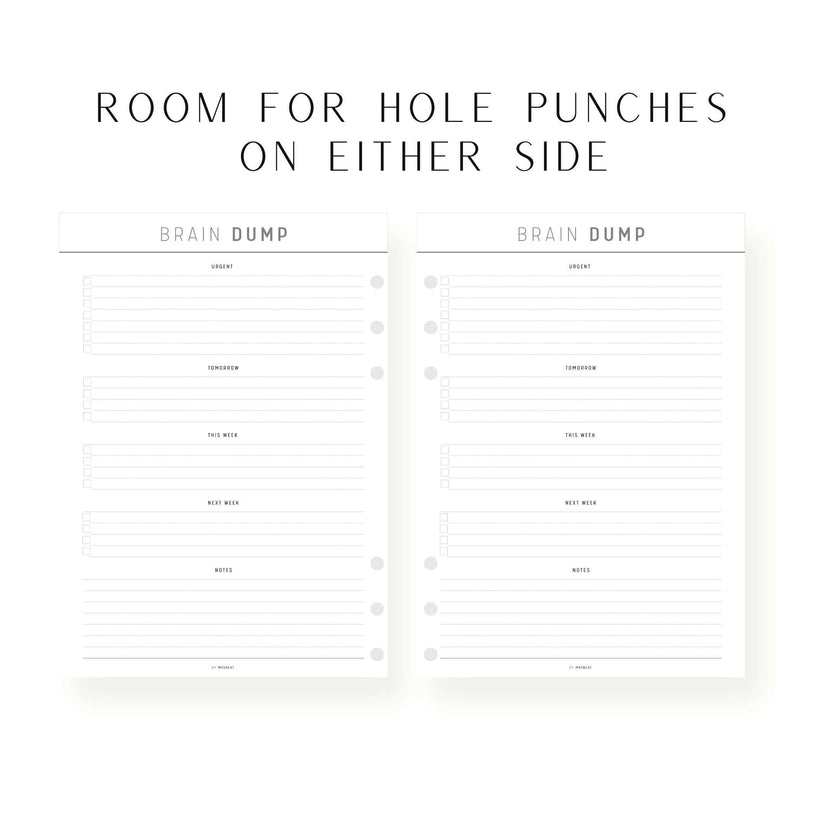 Brain Dump Template - M236 – mrsneat