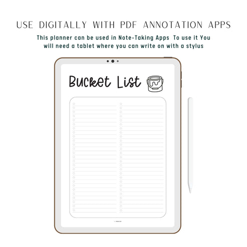 Bucket List Template Printable – mrsneat