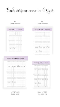 Budget Breakdown Planner Template – mrsneat