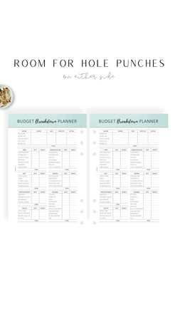 Budget Breakdown Planner Template – mrsneat