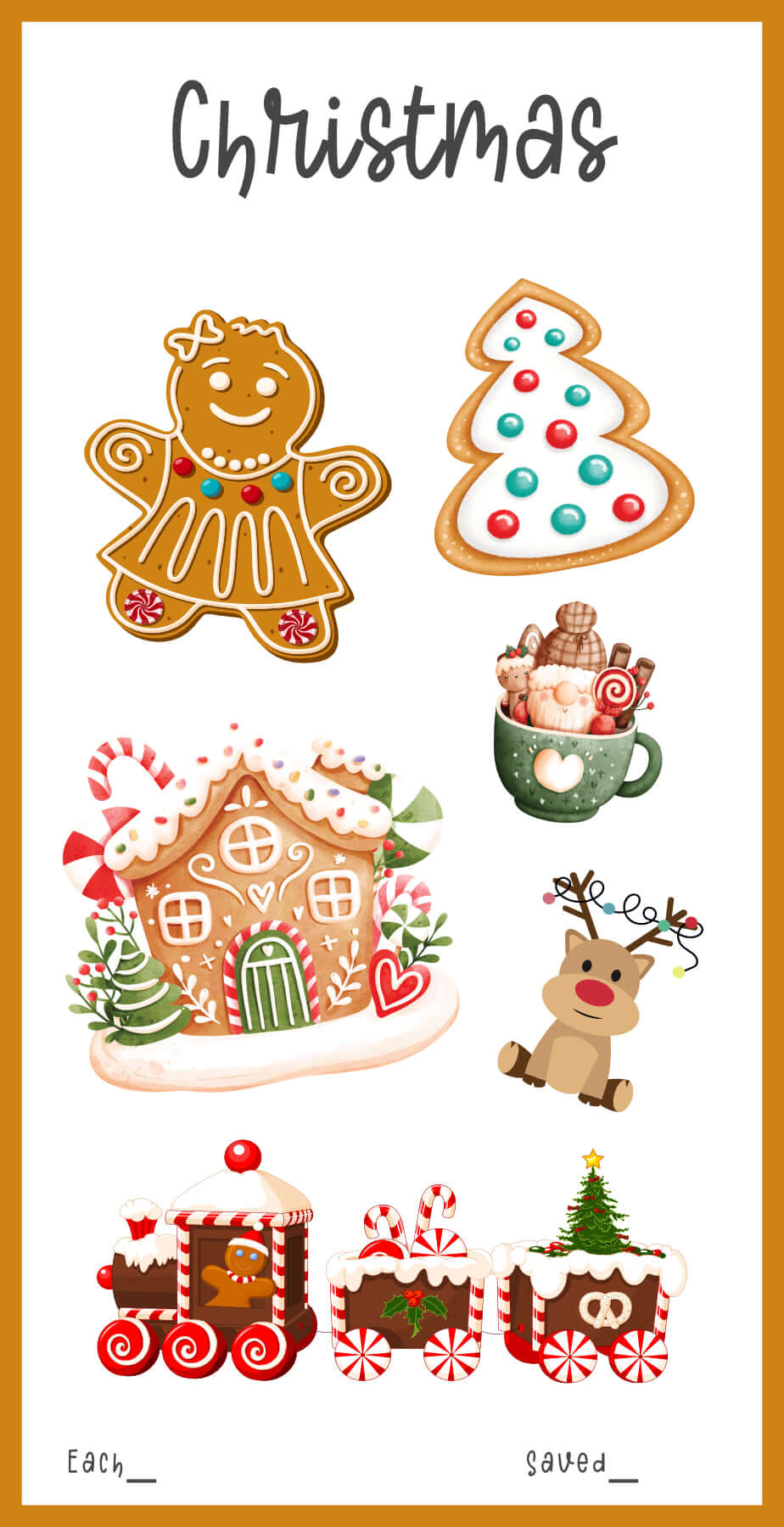 Christmas Savings Challenge Printable – mrsneat