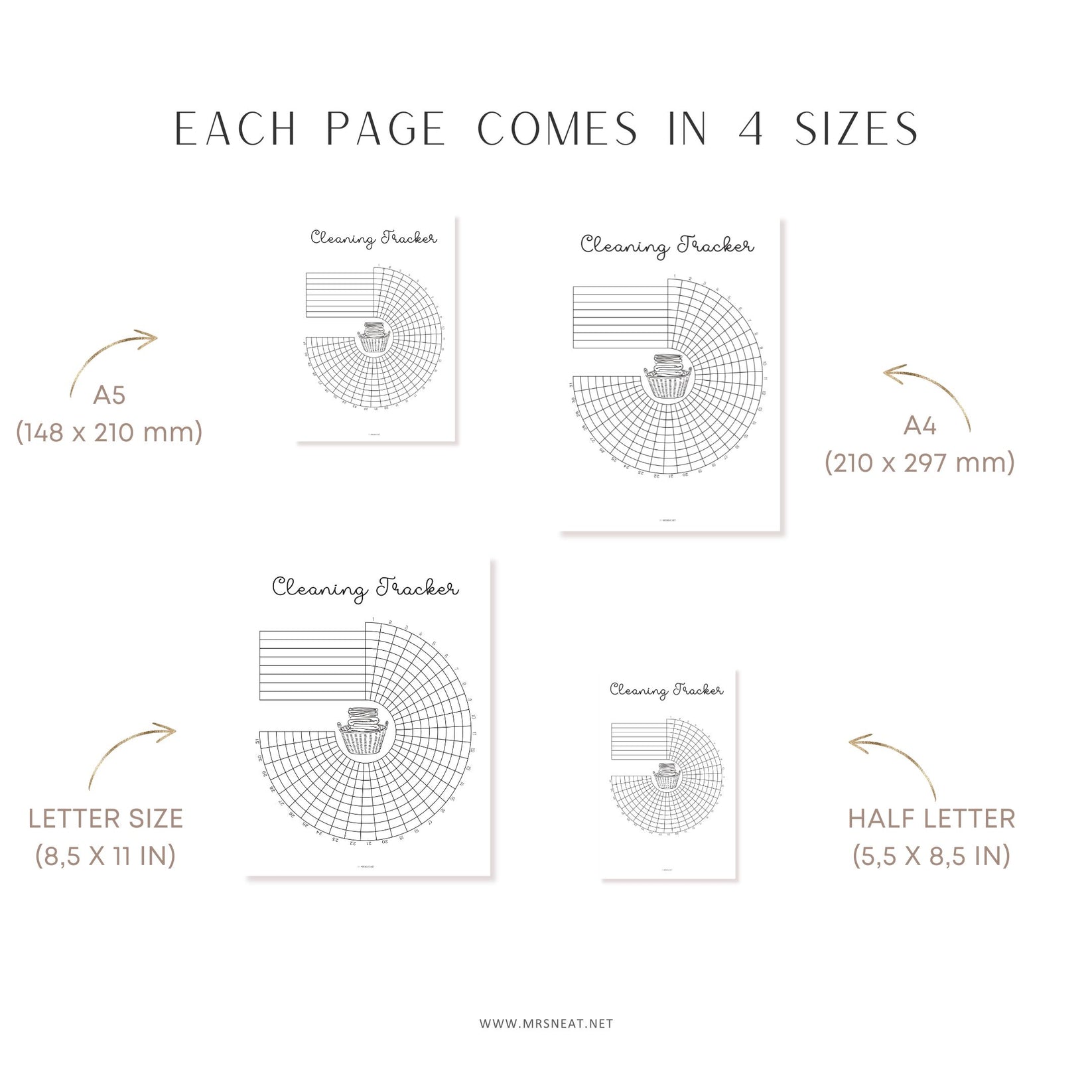 Cleaning Tracker Printable - M543 – mrsneat