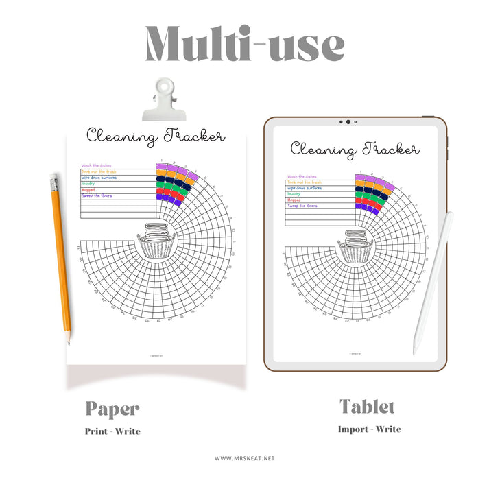 Cleaning Tracker Printable - M543 – mrsneat
