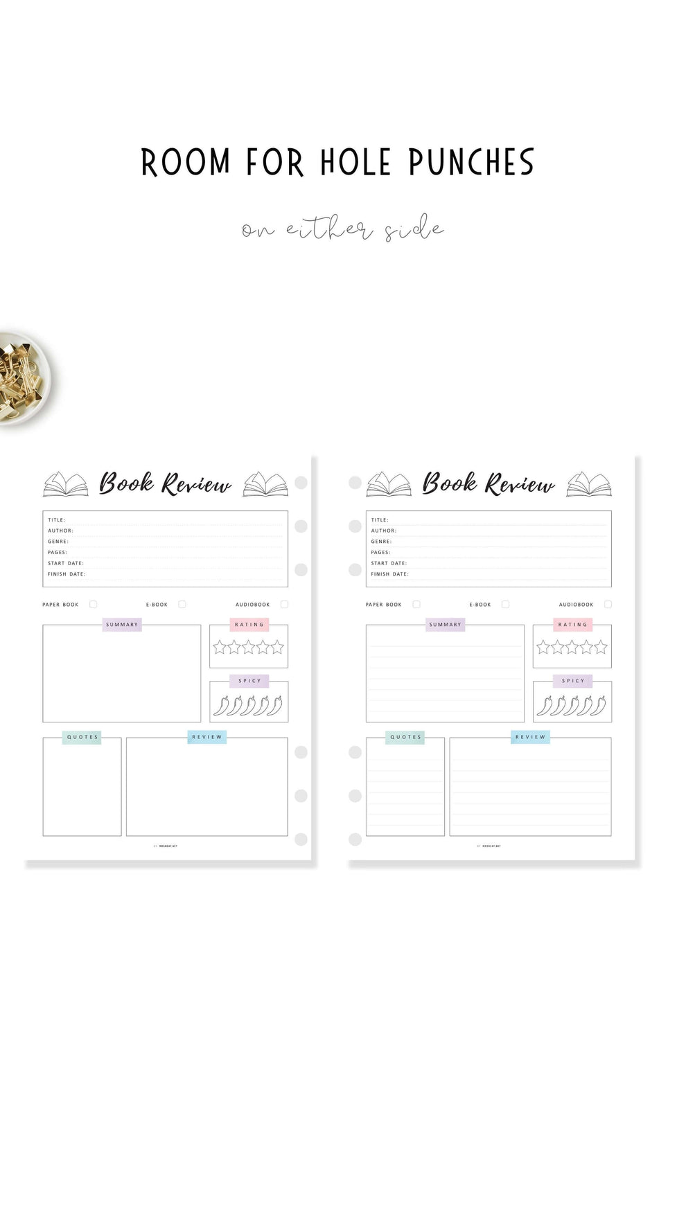 Colorful Book Review Template Vol.02 - M334 – mrsneat