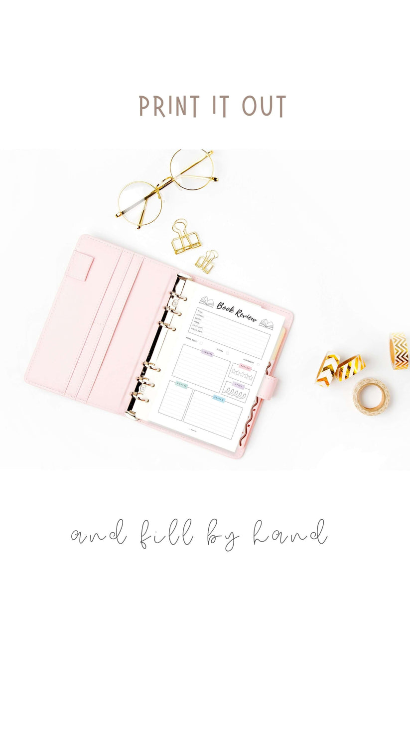 Colorful Book Review Template Vol.02 - M334 – mrsneat