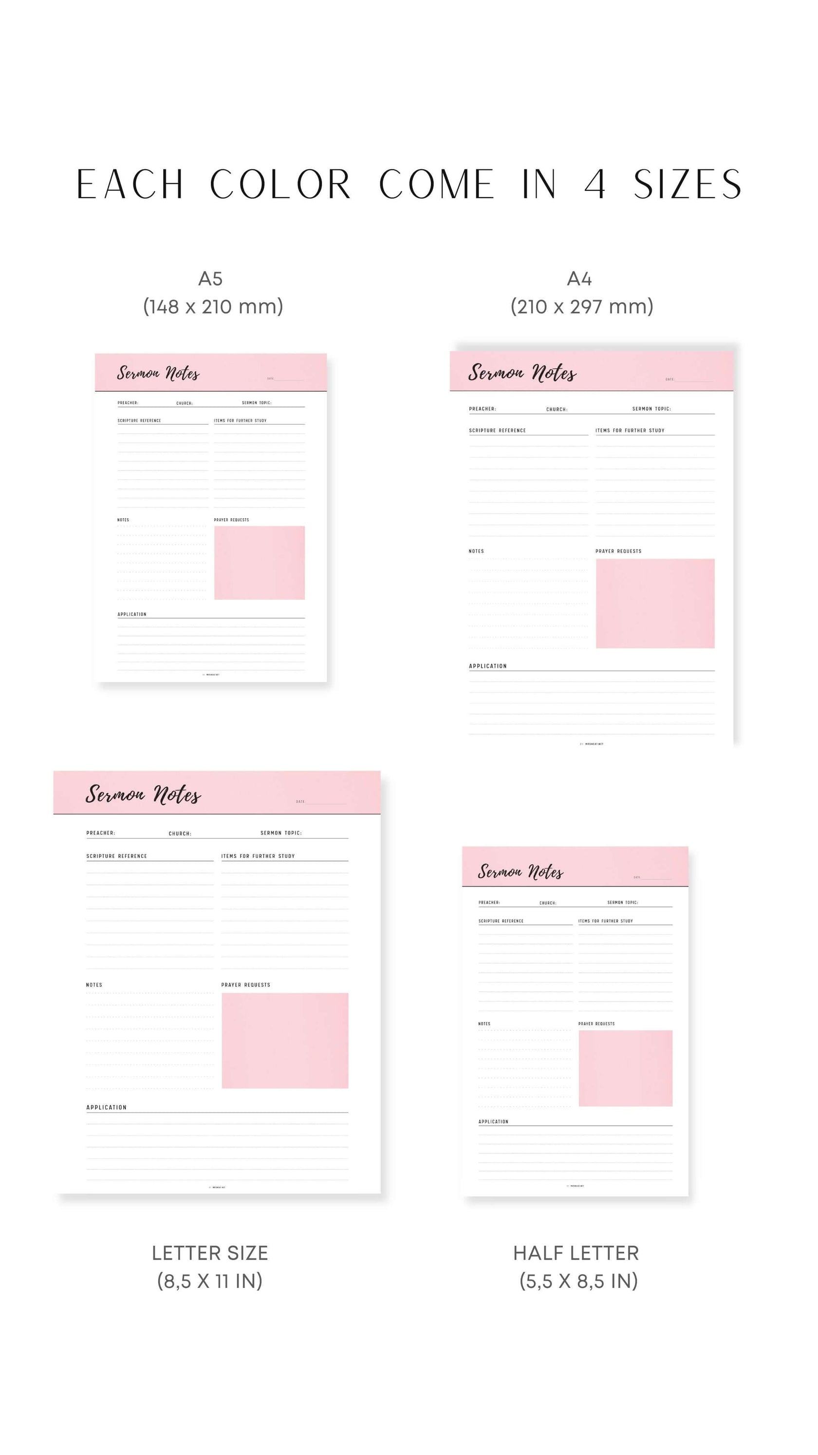 Printable Sermon Notes PDF – mrsneat