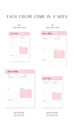 Printable Sermon Notes PDF - M329 – mrsneat