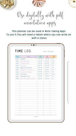 Time Management Planner Printable- M326 – mrsneat