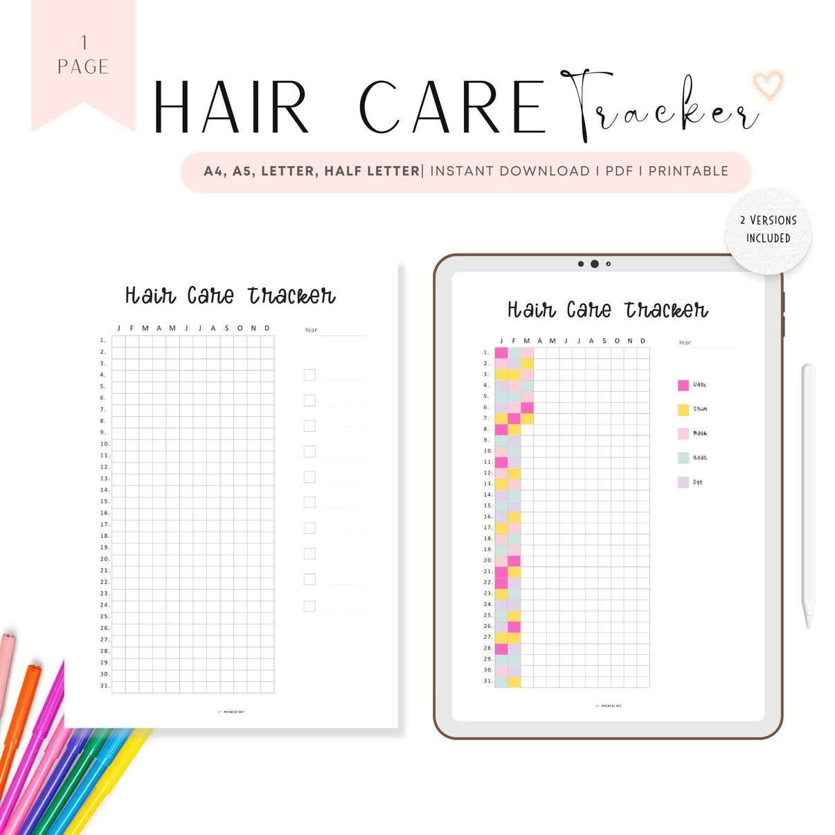 Hair Care Tracker – mrsneat