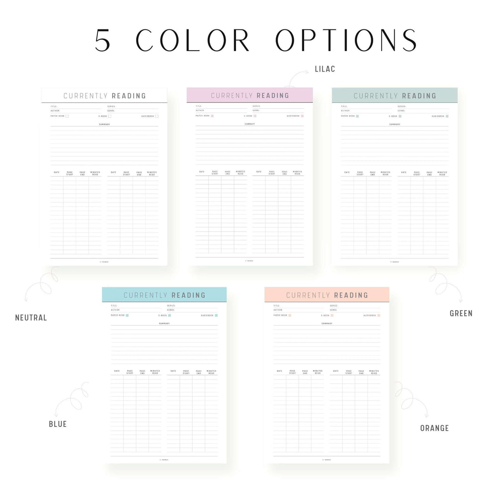 Currently Reading Template Printable – mrsneat